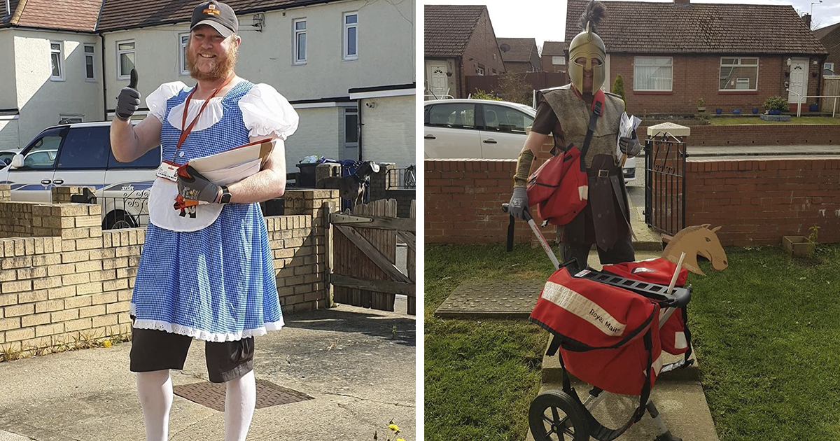 Postman Dresses Up In Cute Outfits Each Day To Cheer Up People In ...