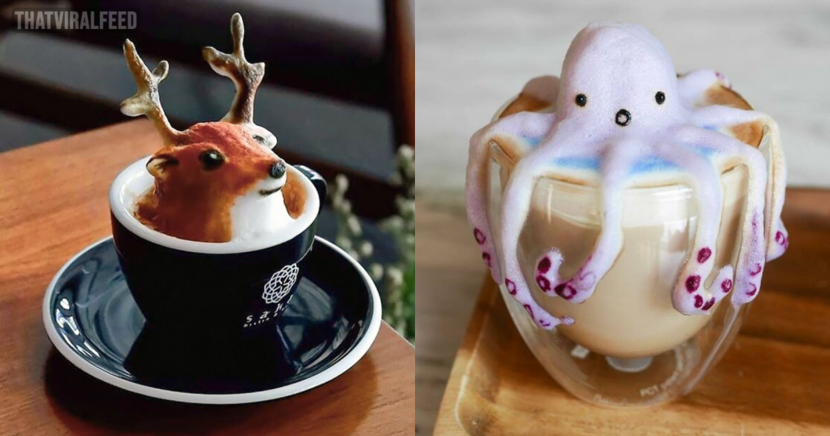 50 Latte Arts So Impressive That It Looked Almost Too Good To Drink ...