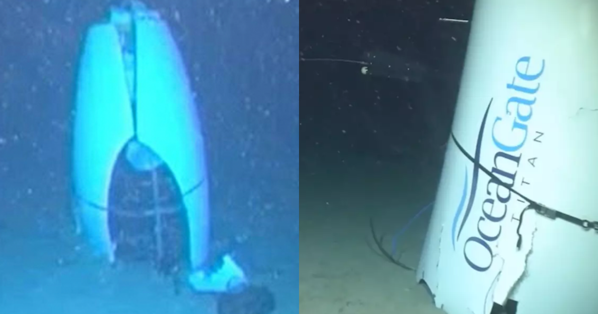 Haunting First Footage Of Imploded Titan Sub Wreckage Released By US ...